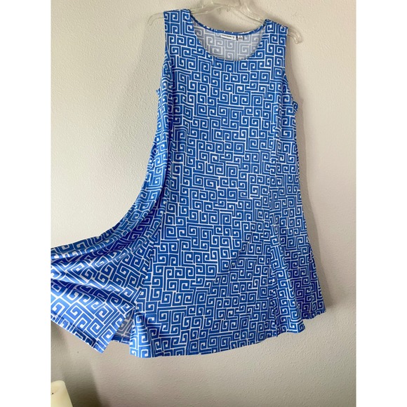 Susan Graver | Dresses | Susan Graver Trapeze Dress X Liquid Knit Greek ...